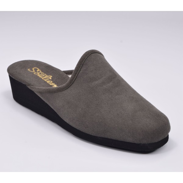 Chaussons, Alcantara, Milda, Ardoise, Petits Souliers