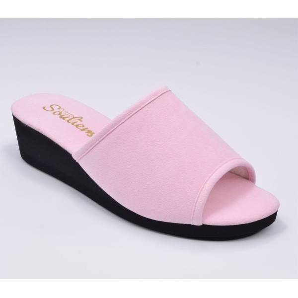 Chaussons, Alcantara, Yoyo, Rose Clair, Petits Souliers
