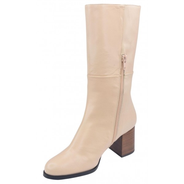 Botas Piel Liso Crema 4208CA - 32-33 34 35| Zapatitos