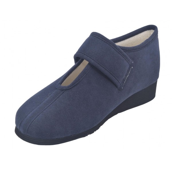 Alcantara Slippers, Navy Blue, Lab | Little Shoes