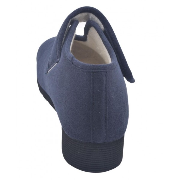 Pantoufles Alcantara, Bleu Marine, Lab | Petits Souliers